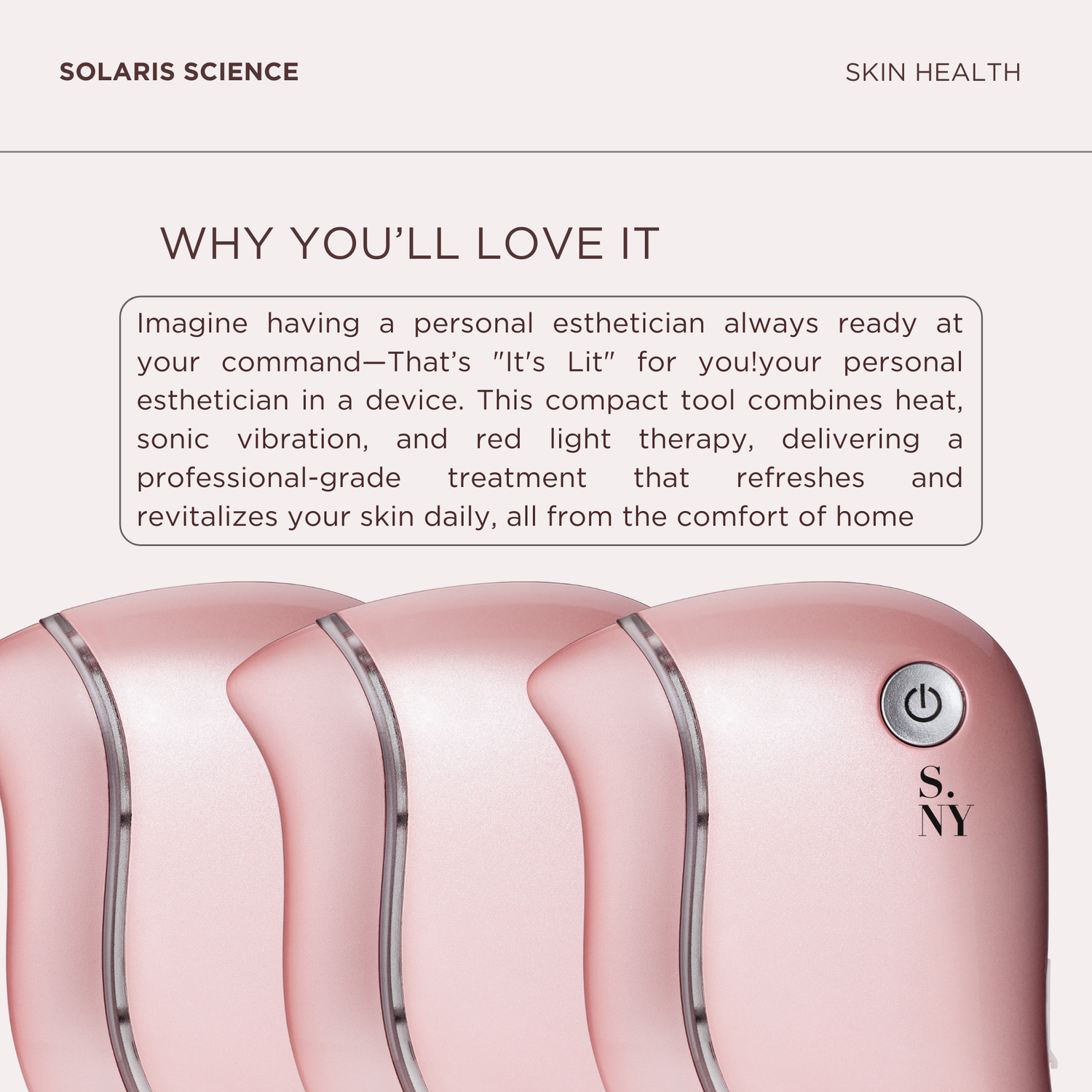 It's Lit LED Electric Gua Sha Facial Massager | Solarislabny | SLNY