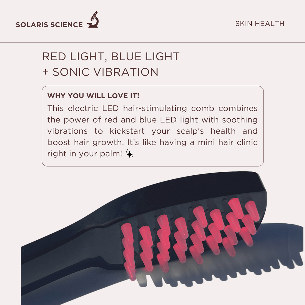 Intensive LED Hair Growth Stimulating Brush: Reduce Shedding, Boost Ha ...