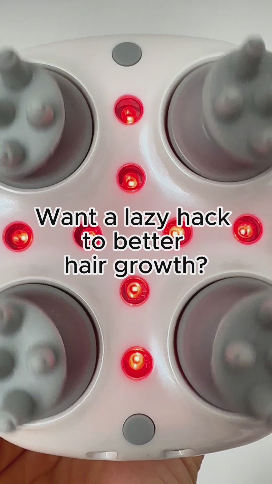 CLOUD NINE Red LED Hair Density and Growth-Stimulating Scalp Massager ...